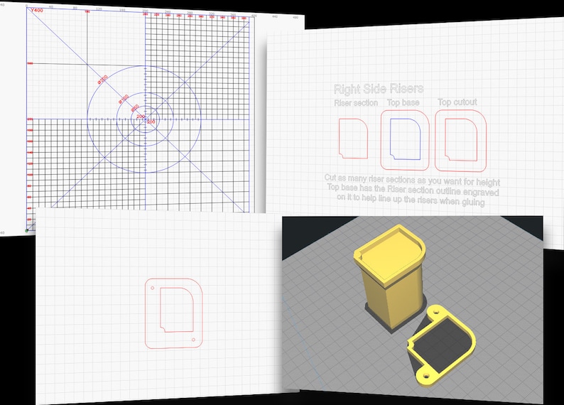 Jinsoku LC40 Grid/feet/lightburn/svg Files digital Download - Etsy
