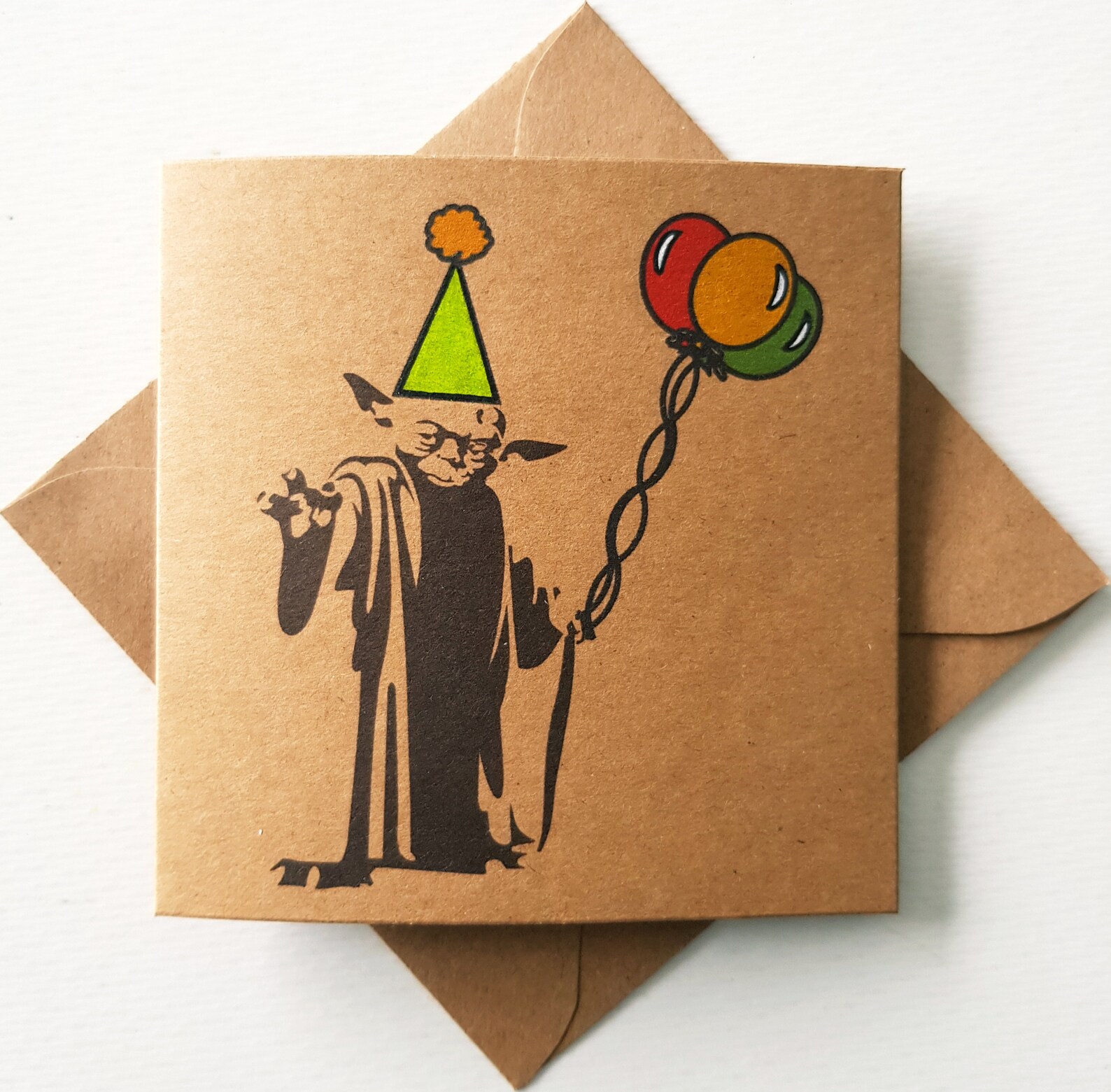 Set of 4 Unique Birthday Cards Funny Star Wars Cards | Etsy