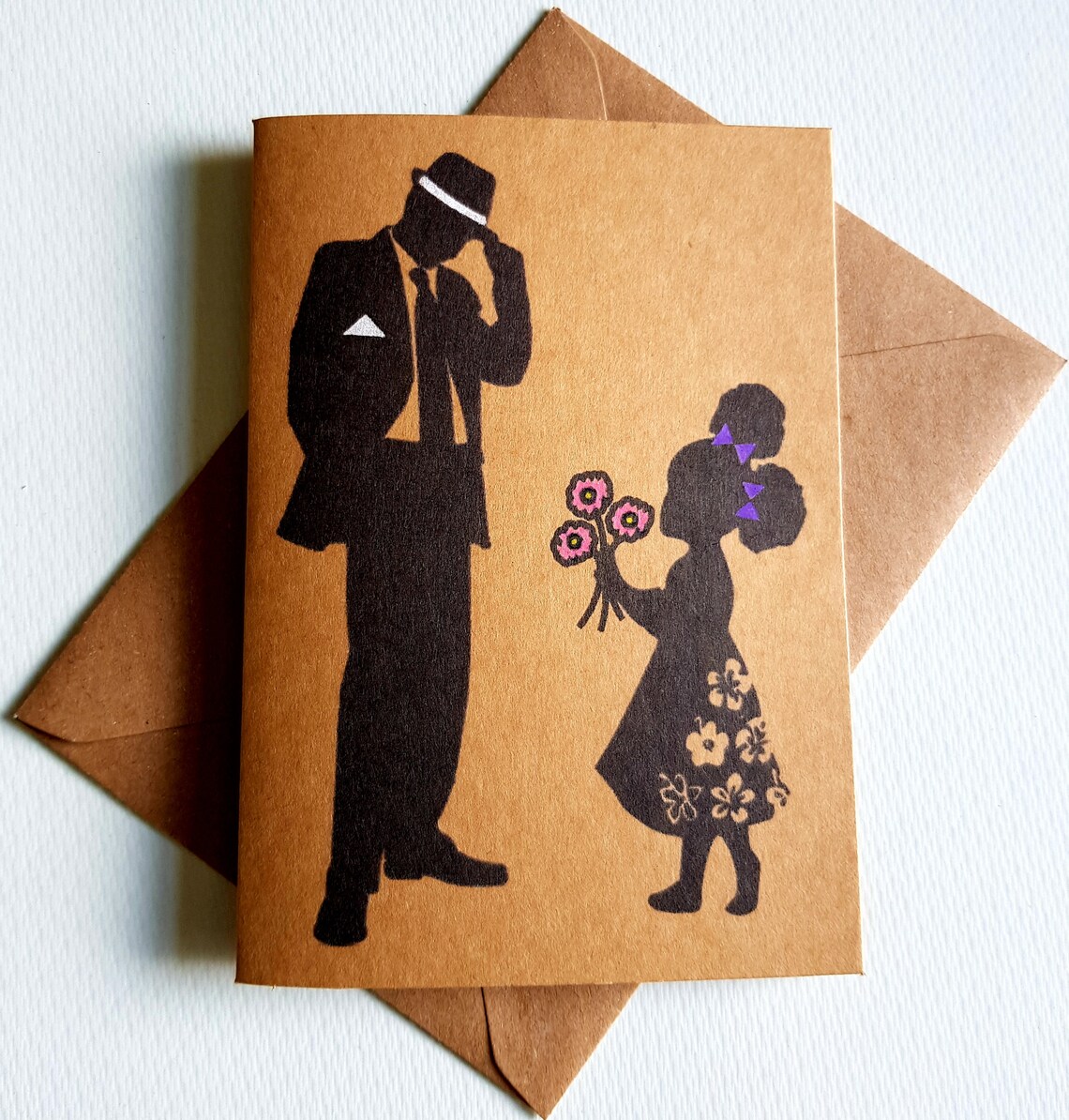 Handmade Card for Dad Unique Father's Day Card Happy - Etsy