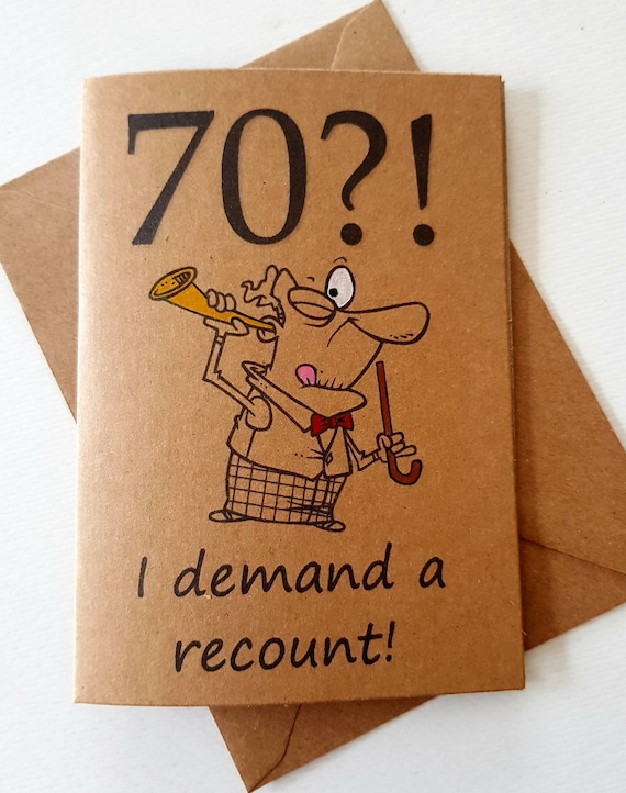 Handmade Old Man Birthday Card Unique Old Man Card Funny | Etsy