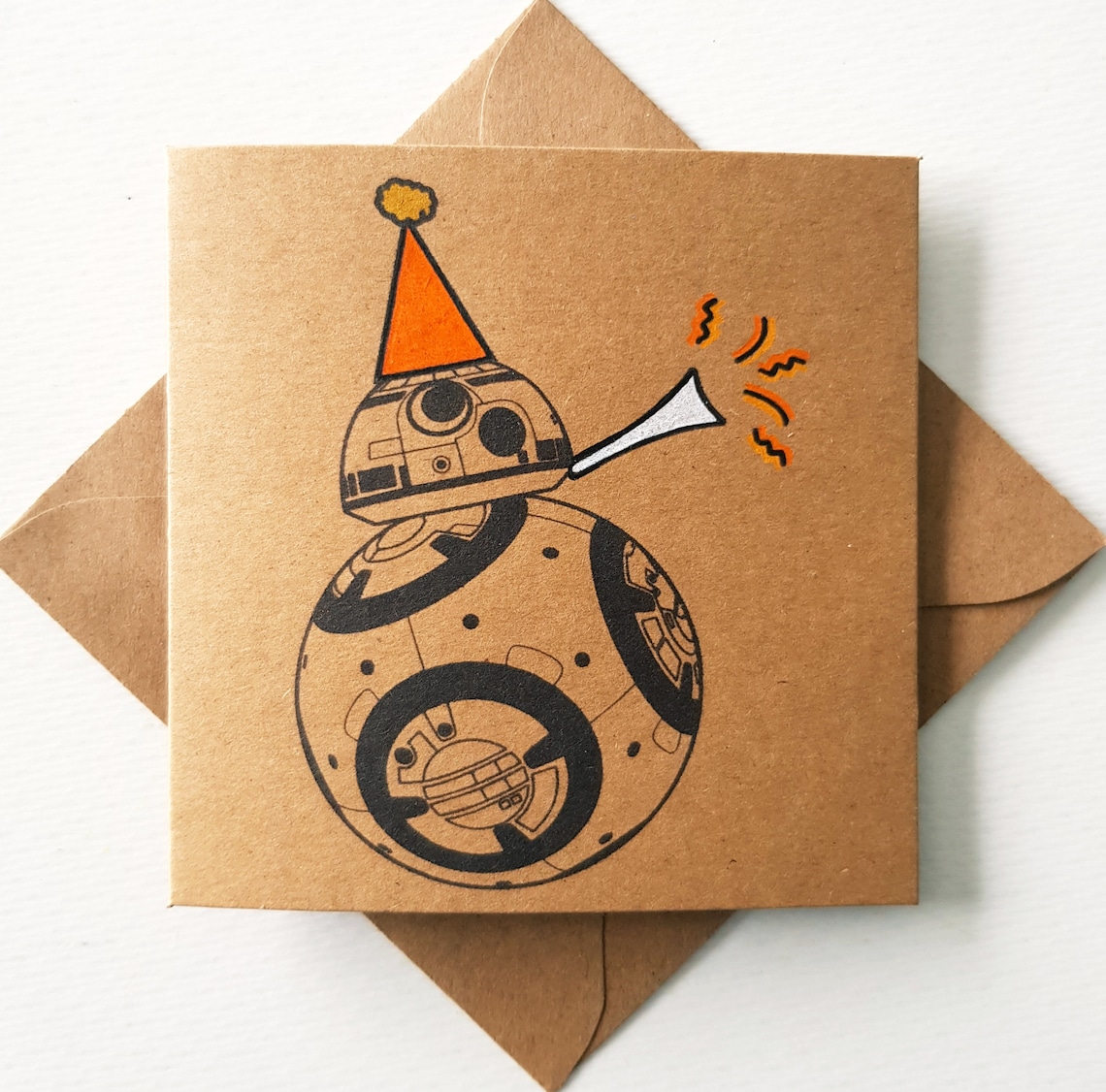 Set of 4 Unique Birthday Cards Funny Star Wars Cards - Etsy