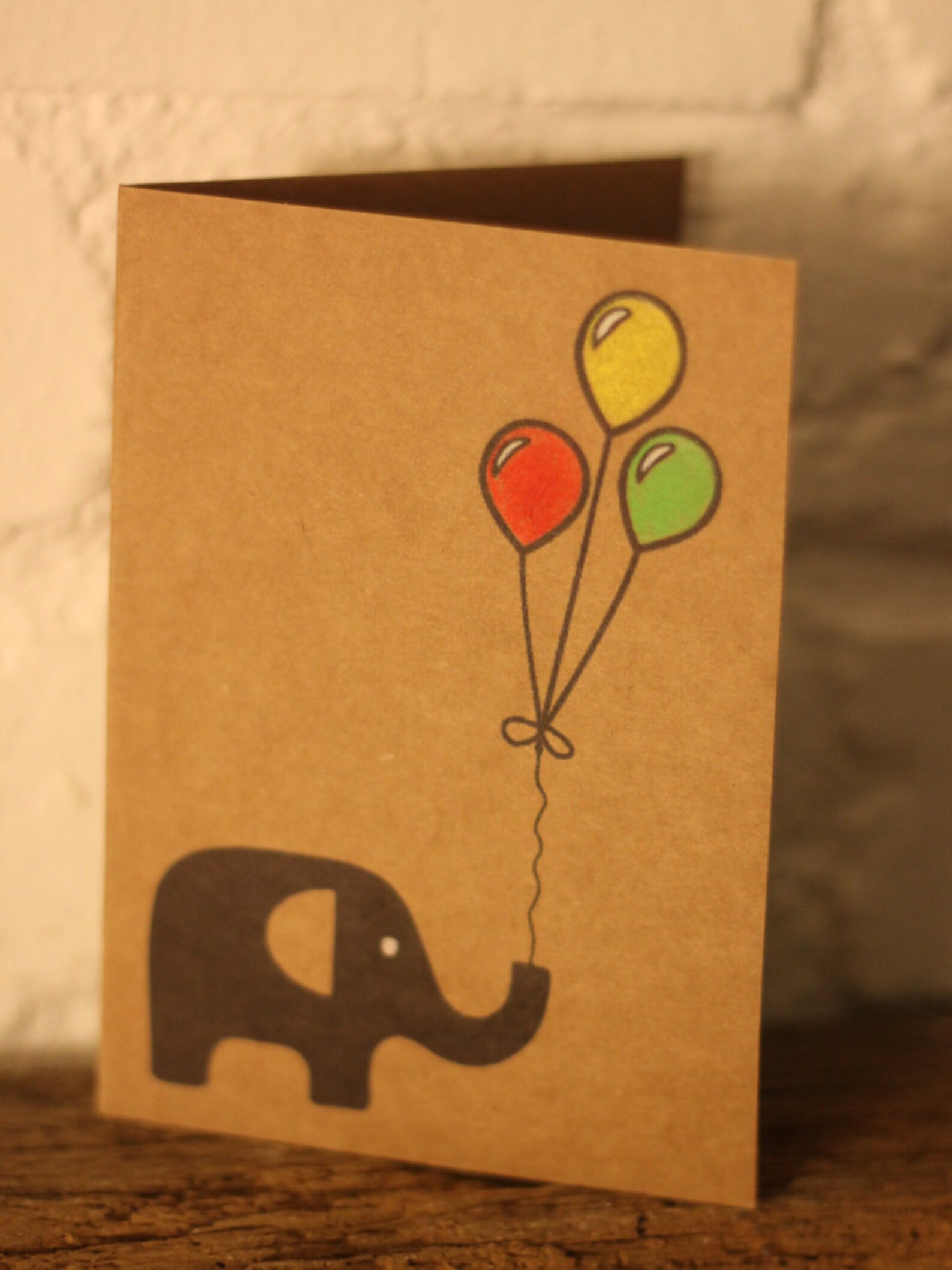 Handmade Elephant Birthday Card Sweet Elephant Card - Etsy
