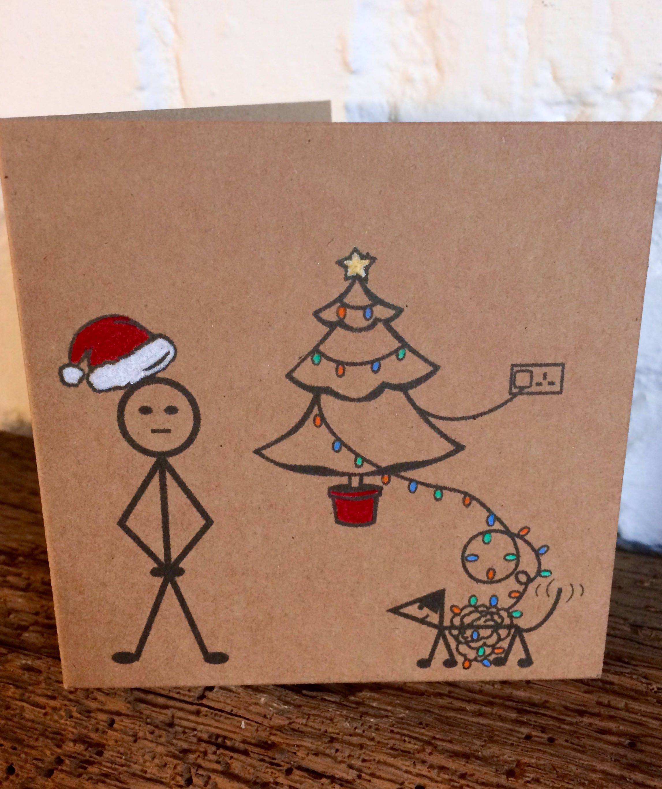 Set of 4 Unique Christmas Cards Funny Christmas Cards | Etsy