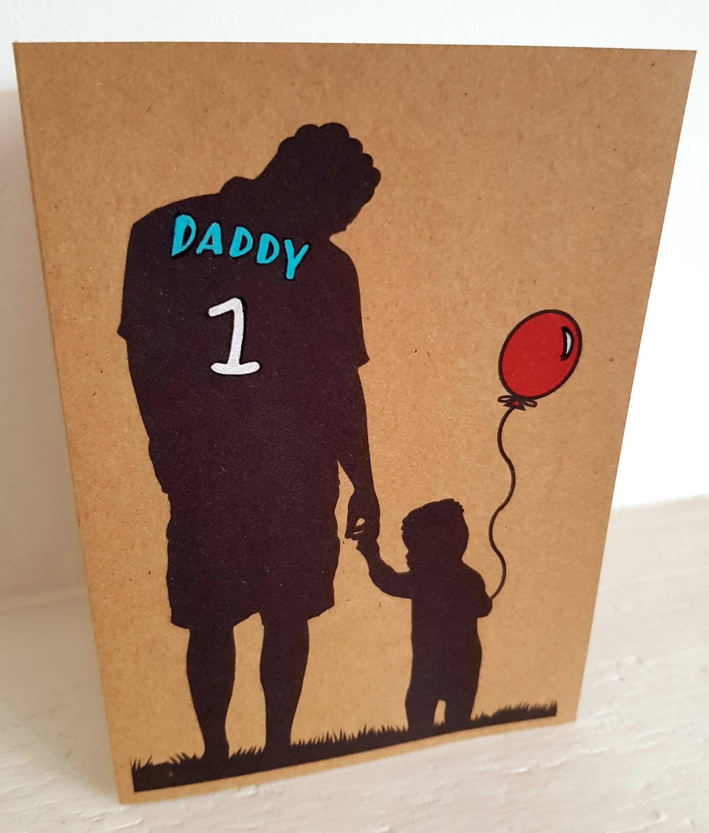 Handmade Card For Black Daddy Number One Daddy Unique | Etsy