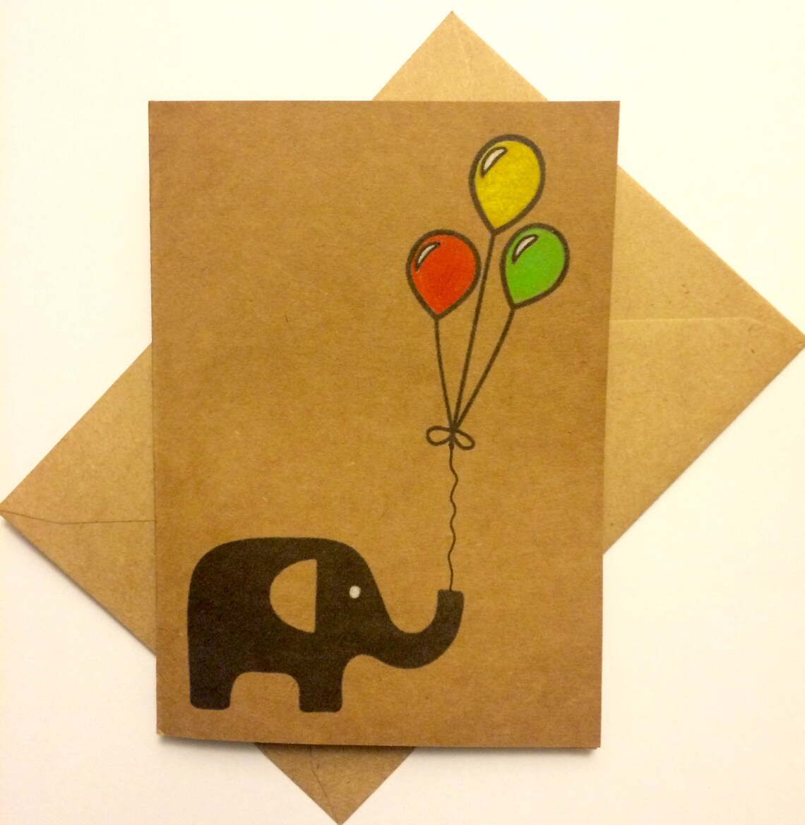 Handmade Elephant Birthday Card Sweet Elephant Card - Etsy