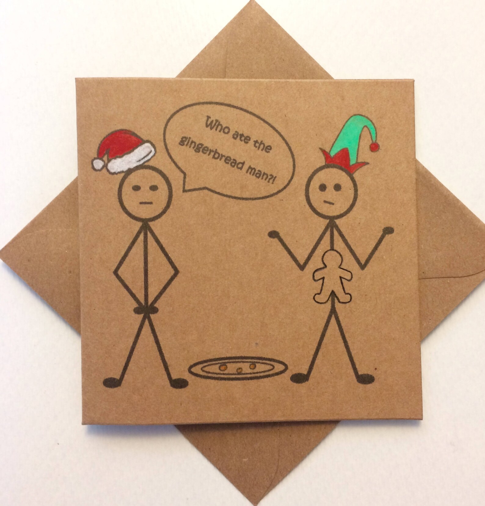 Set of 4 Unique Christmas Cards Funny Christmas Cards | Etsy