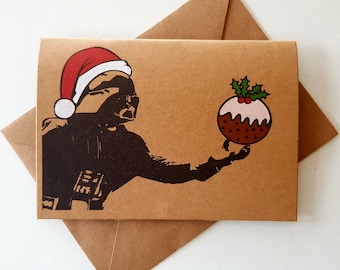 Star Wars*cartoon*christmas*card-greeting Card-star Wars Christmas Card ...