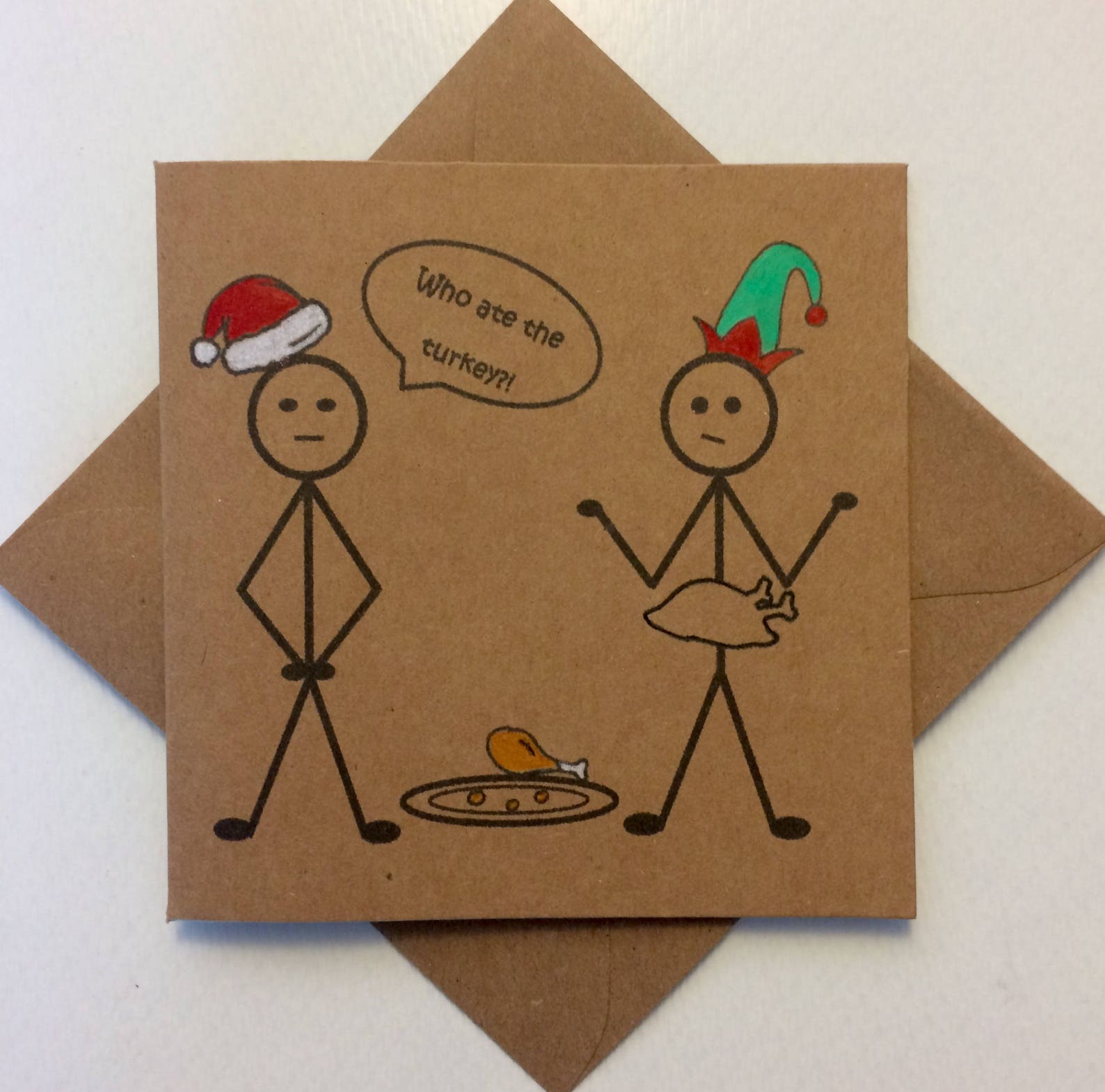 Set of 4 Unique Christmas Cards Funny Christmas Cards | Etsy