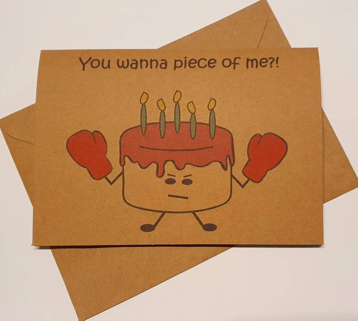 Handmade Funny Birthday Card Unique Silly Card Funny - Etsy UK