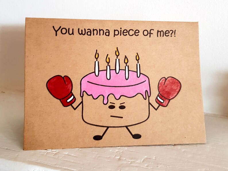 Handmade Funny Birthday Card Unique Silly Card Funny | Etsy