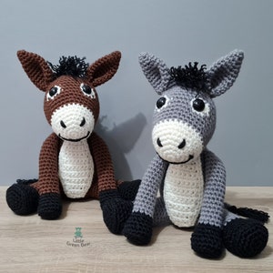 PDF Donkey Crochet Pattern Dennis the Donkey Crochet - Etsy Nederland