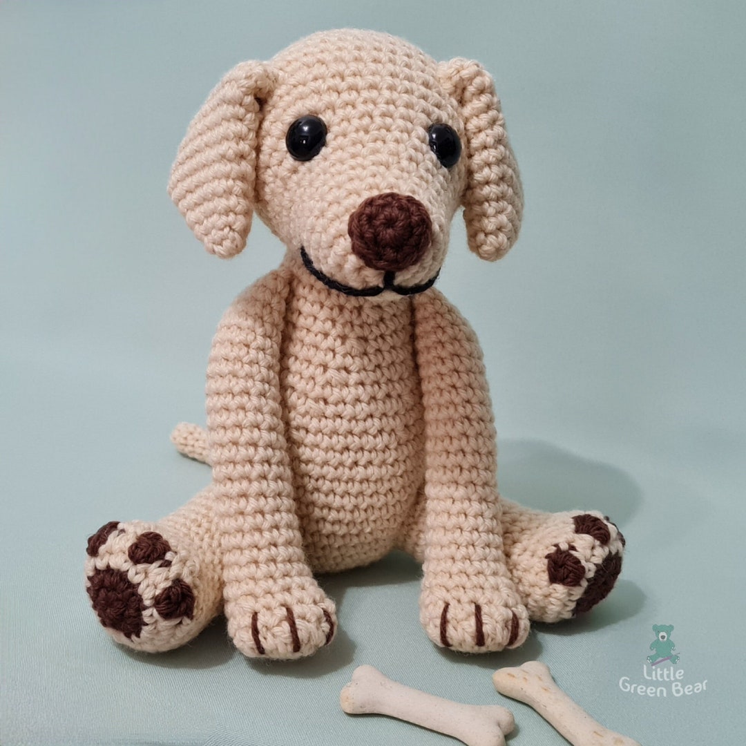 Labrador Crochet Pattern - Lenny the Labrador Pattern - PDF in US and ...
