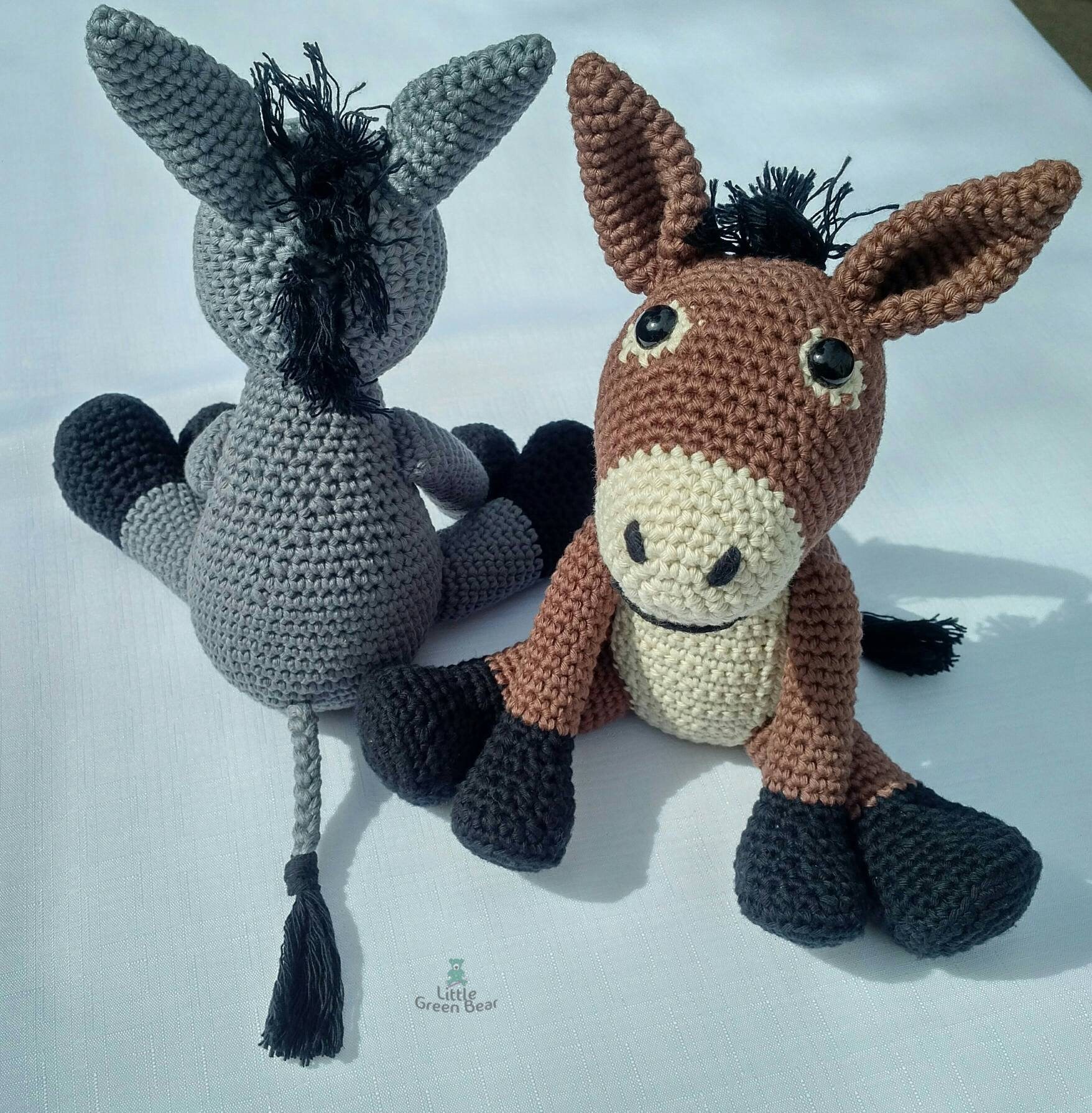 PDF Donkey Crochet Pattern Dennis the Donkey Crochet - Etsy Nederland