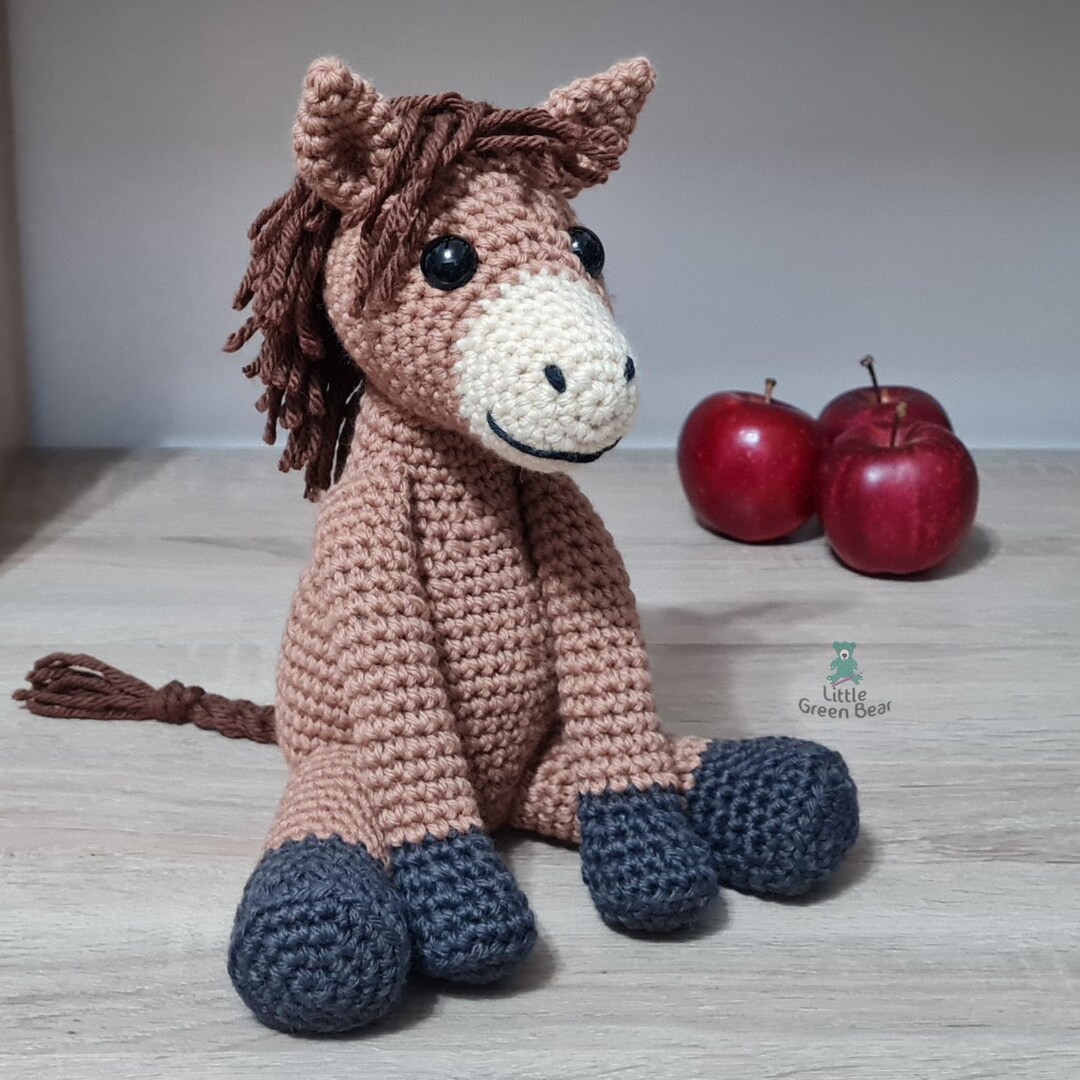 Horse Crochet Pattern - Harrold the Horse Pattern - PDF in US and UK ...