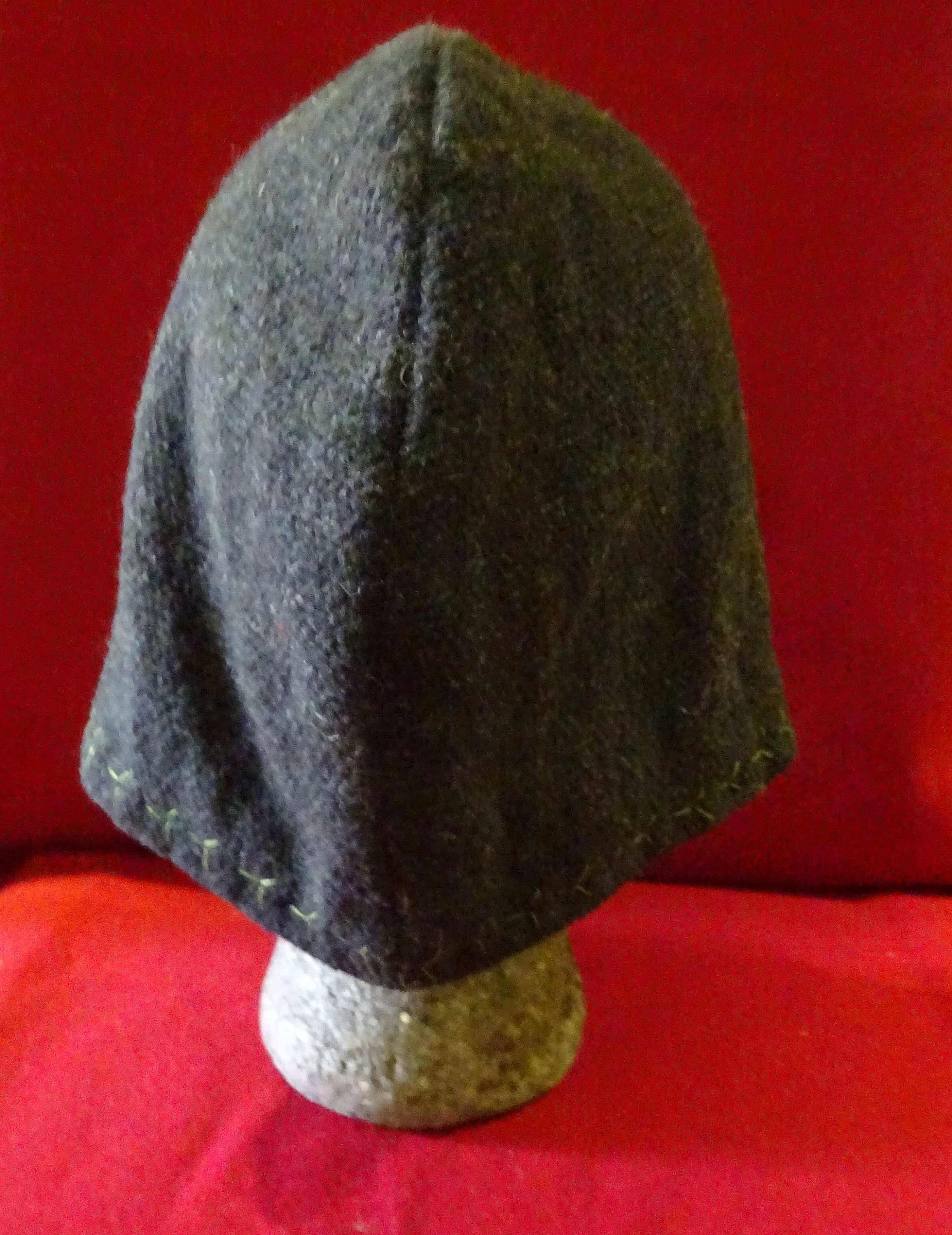 Medieval Coif Wool Cap Black LARP Cosplay Re-enactment Size | Etsy