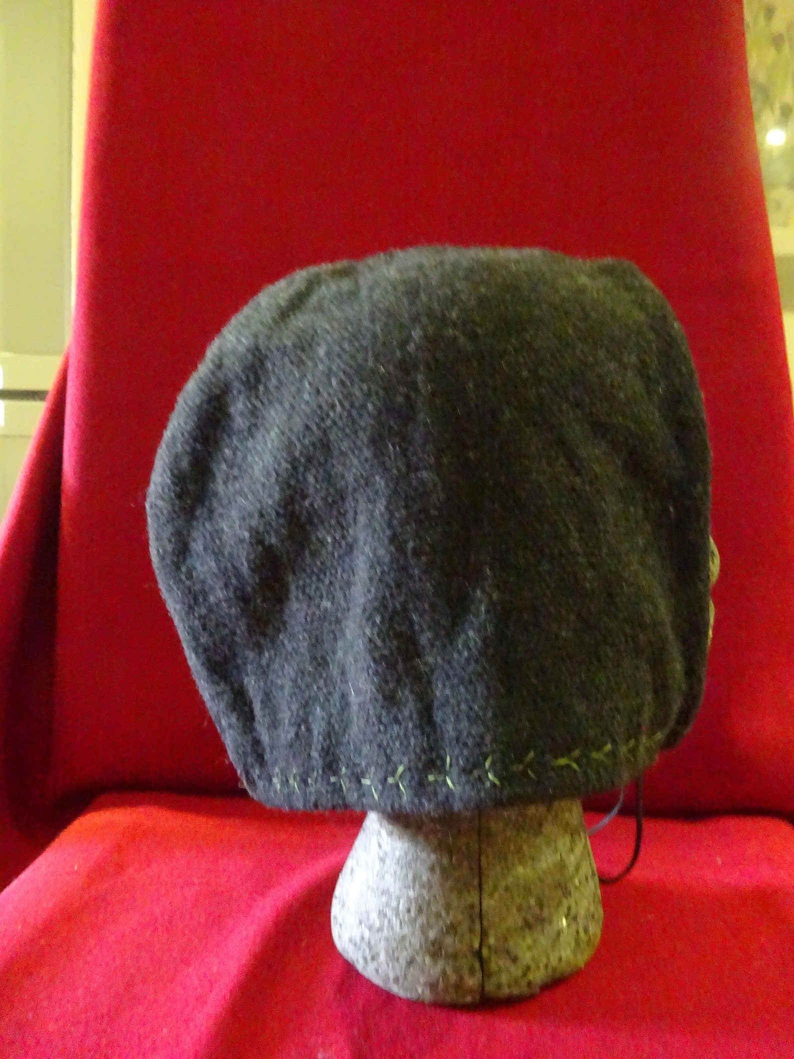 Medieval Coif Wool Cap Black LARP Cosplay Re-enactment Size | Etsy
