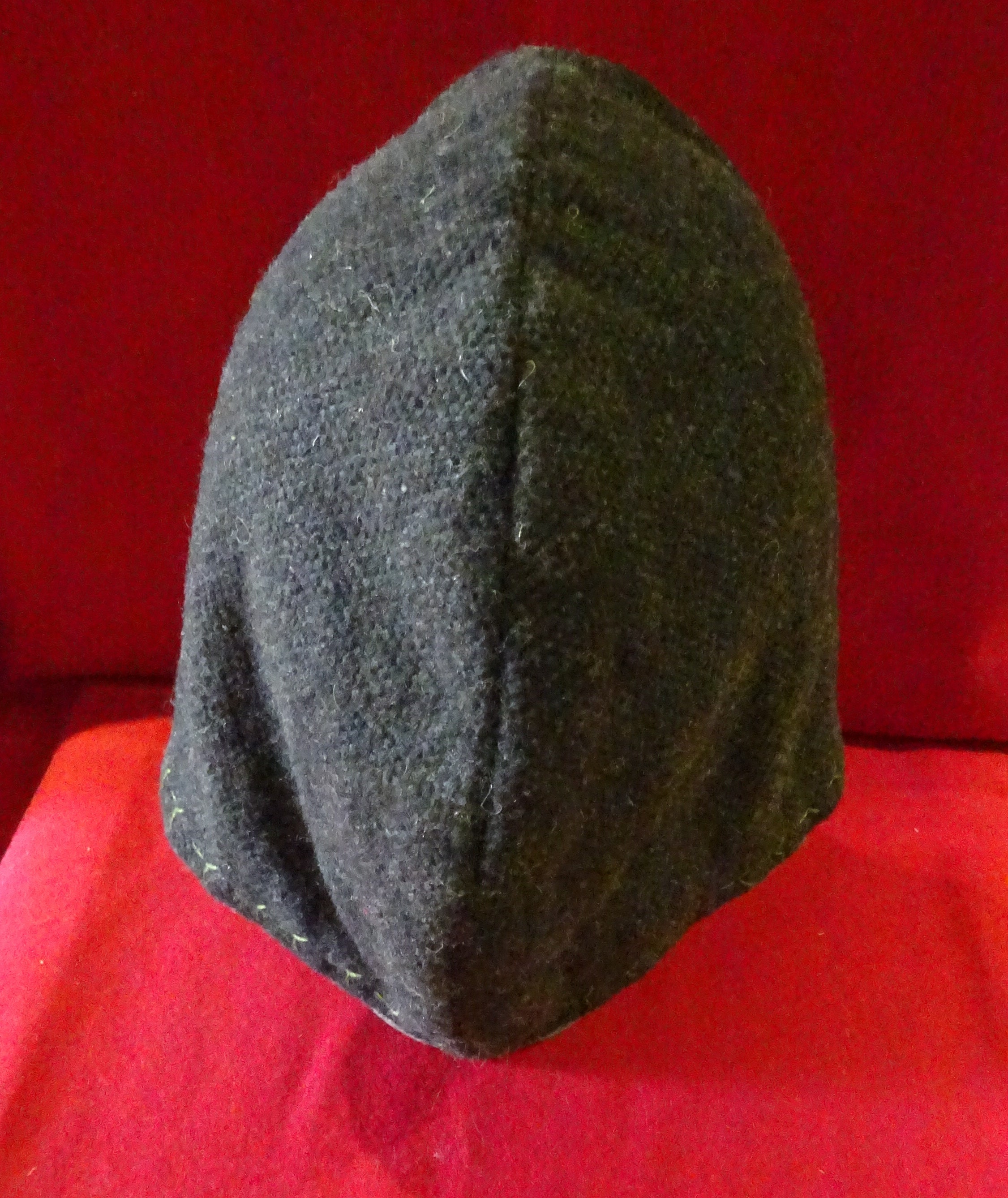 Medieval Coif Wool Cap Black LARP Cosplay Re-enactment Size | Etsy