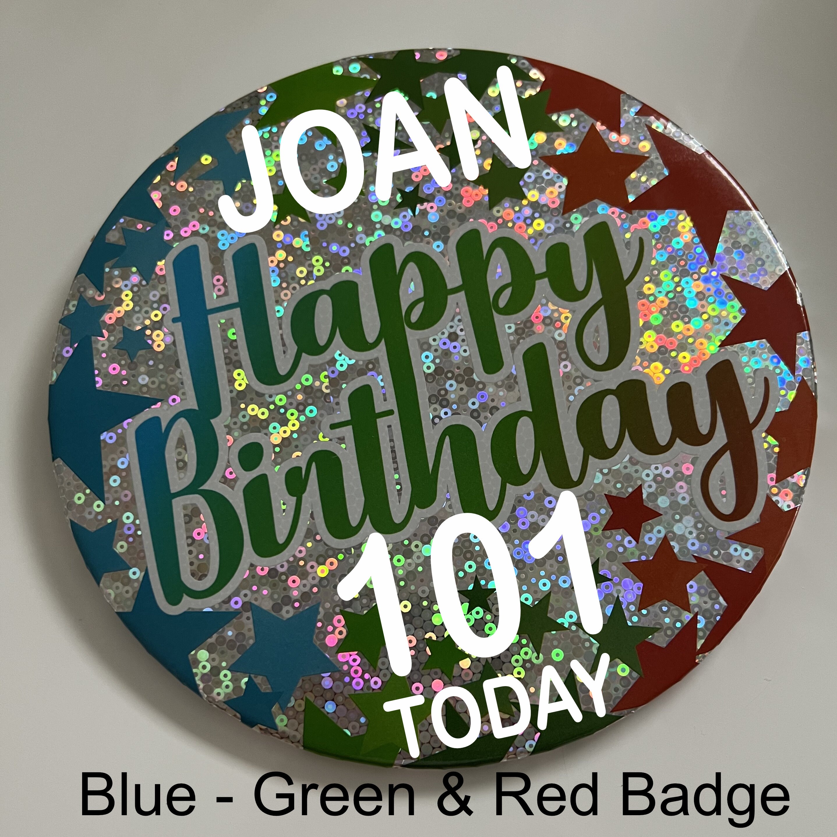 Personalised Giant Birthday Badge 6 Pin Badge, Pin Back - Etsy