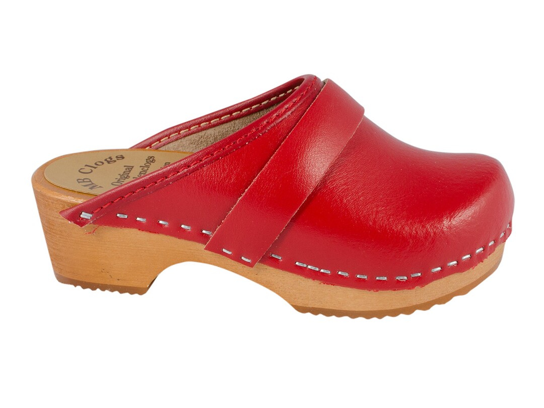Children's Clogs Red - Etsy