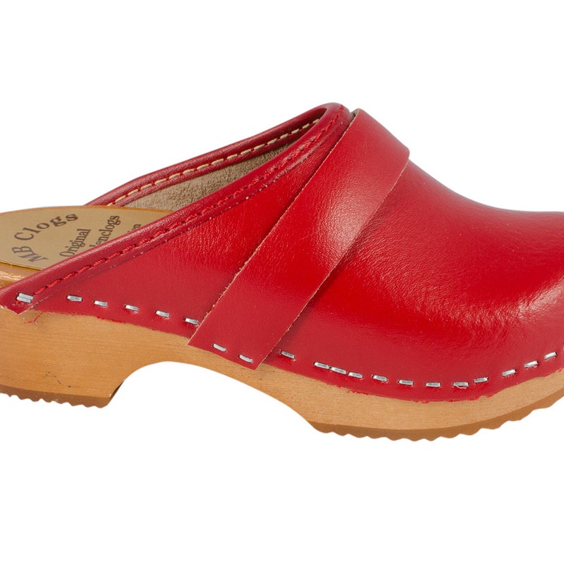 Red Clogs - Etsy