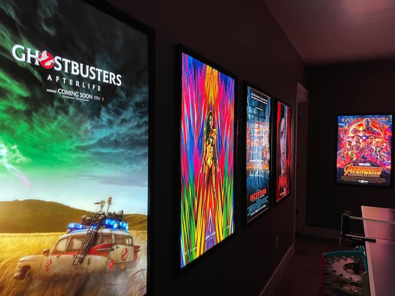 Glowbox LED world Famous Light Box Poster Frame - Etsy