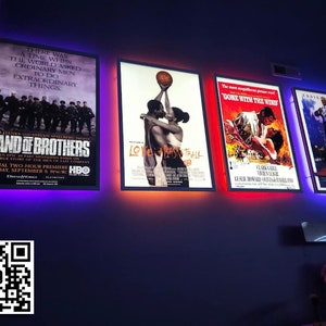 Glowbox LED world Famous Light Box Poster Frame Made in the USA - Etsy