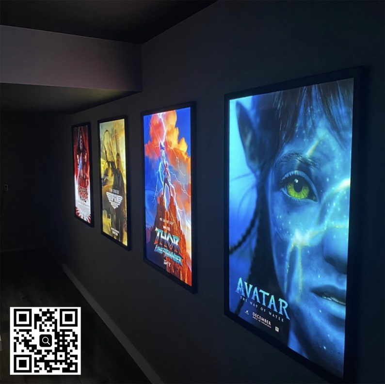 3-PACK Custom LED Light Box Poster Frames Glowbox LLC - Etsy