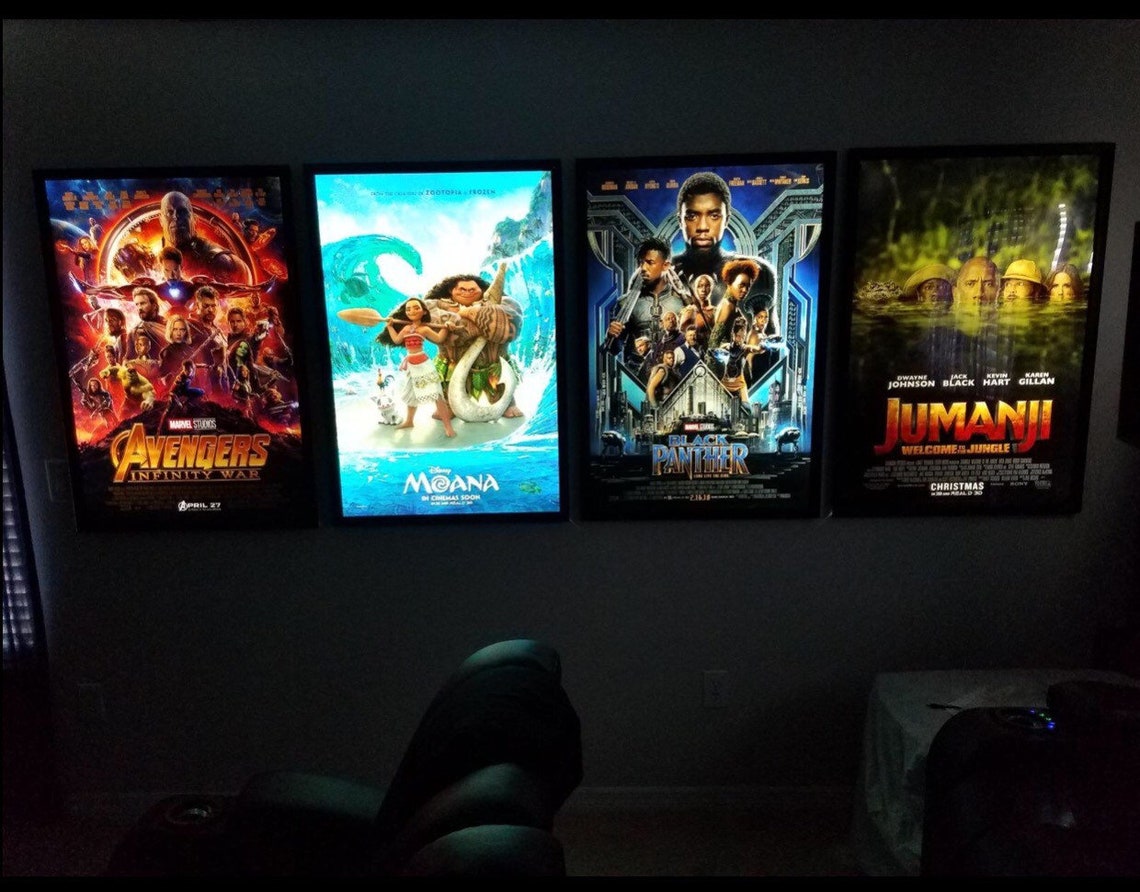 15 Pack Custom LED Light Box Poster Frames Glowbox LLC - Etsy