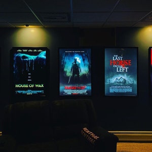 4-pack Custom LED Light Box Poster Frames - Glowbox Frames for Movie ...