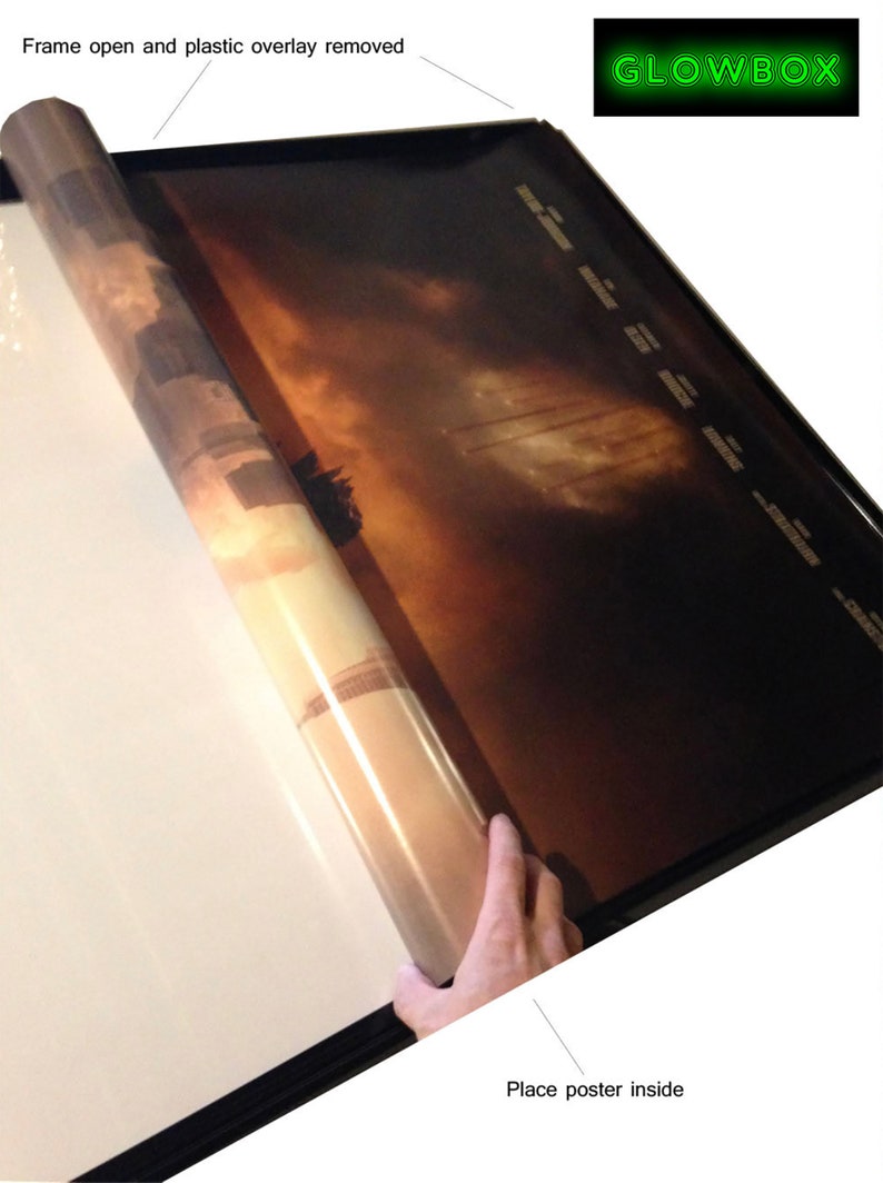 2-PACK Custom LED Light Box Poster Frames Glowbox LLC - Etsy