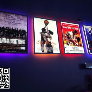 3-PACK Custom LED Light Box Poster Frames Glowbox LLC - Etsy