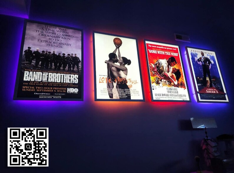 3-PACK Custom LED Light Box Poster Frames Glowbox LLC - Etsy
