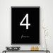 Number Four Wall Art, Number Four, Number 4 Print, Number Poster ...