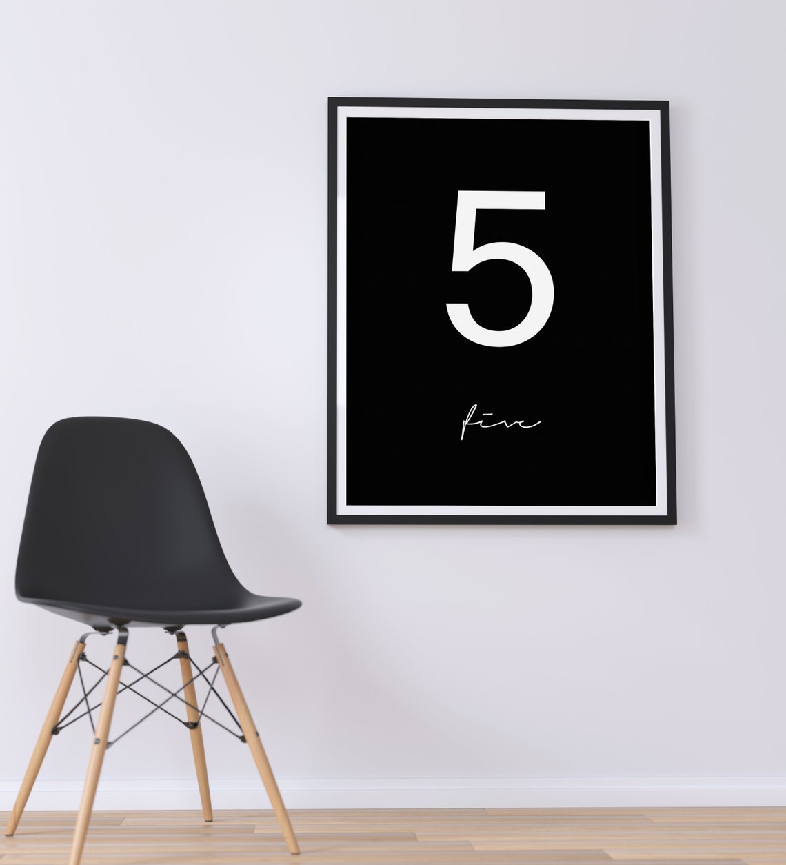 Number 5 Print Number 5 Printable Number 5 Wall Art Number - Etsy