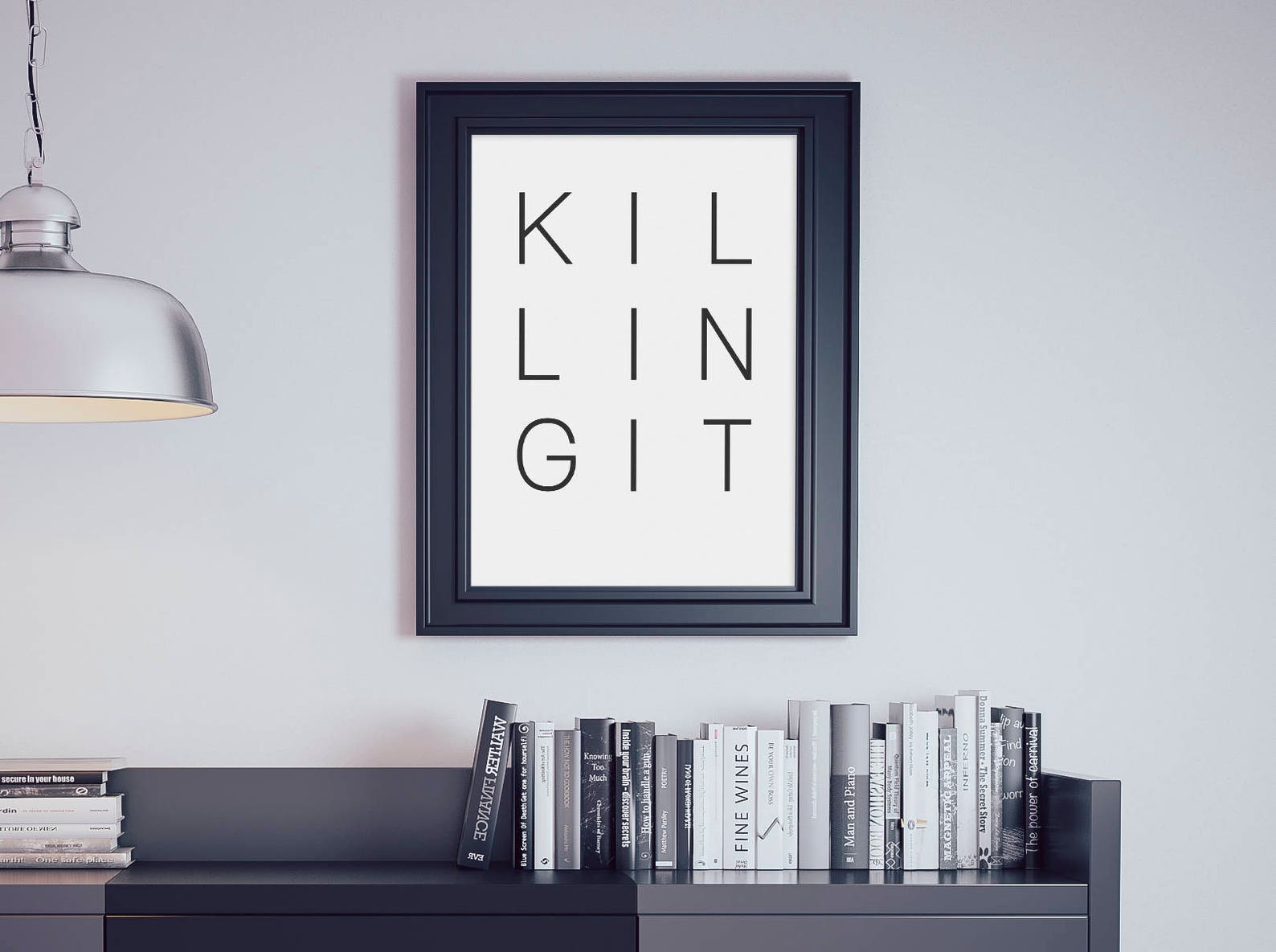 Quotes Print Killing It Printable Poster Typography Poster | Etsy