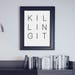 Quotes Print, Killing It, Printable Poster, Typography Poster ...