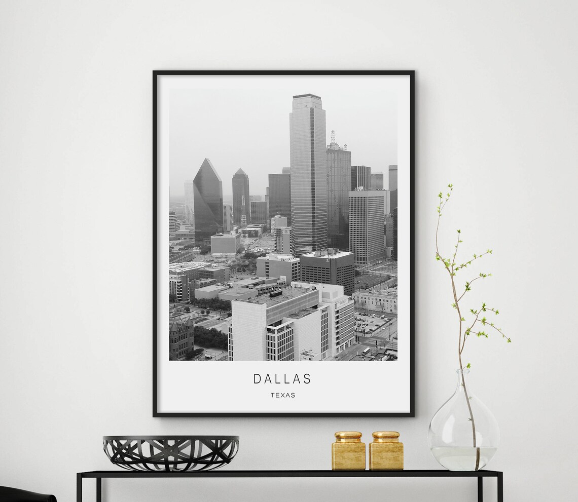 Dallas Texas Print Dallas Poster Dallas Photography Texas - Etsy
