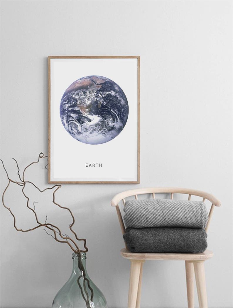 Earth Print, Earth Poster, Earth Photo, Minimalist Decor, Nature Print ...