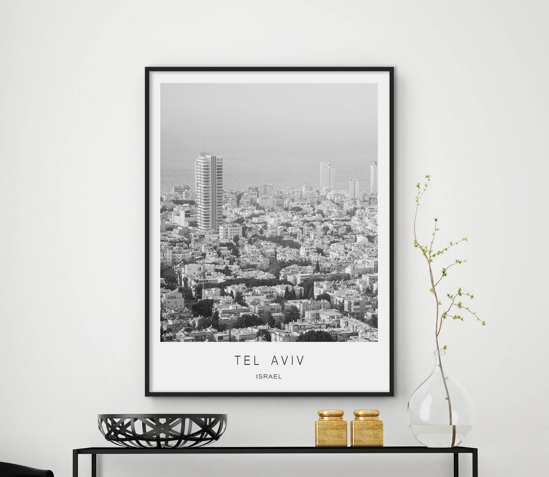 Tel Aviv Poster, Tel Aviv Travel Decor, Tel Aviv Print, Tel Aviv ...