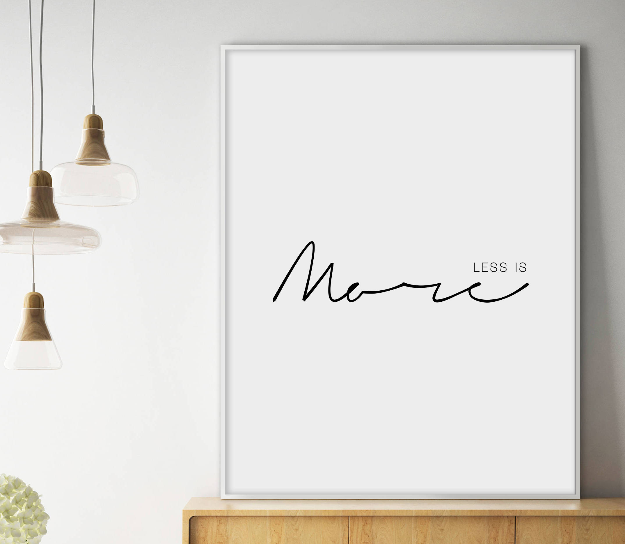 Sale Less Is More Less Is More Print Minimalist Poster | Etsy