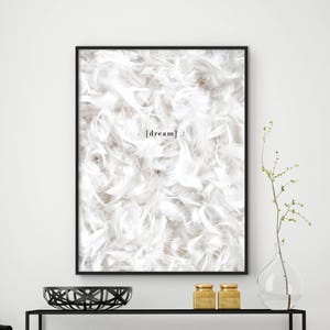 Feathers Print, Dream Printable, Dream Print, Feathers Printable ...