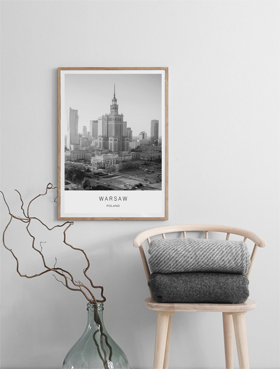 Warsaw Poland Warsaw Poster Warsaw Travel Poster Europe | Etsy