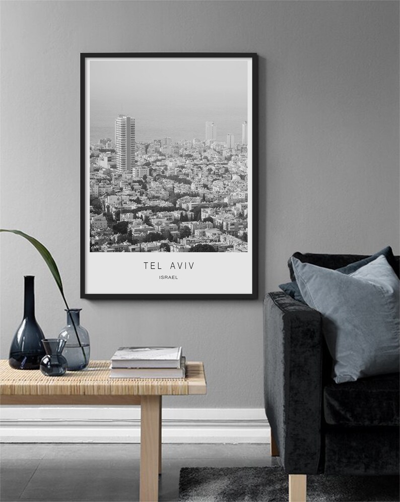 Tel Aviv Poster Tel Aviv Travel Decor Tel Aviv Print Tel | Etsy