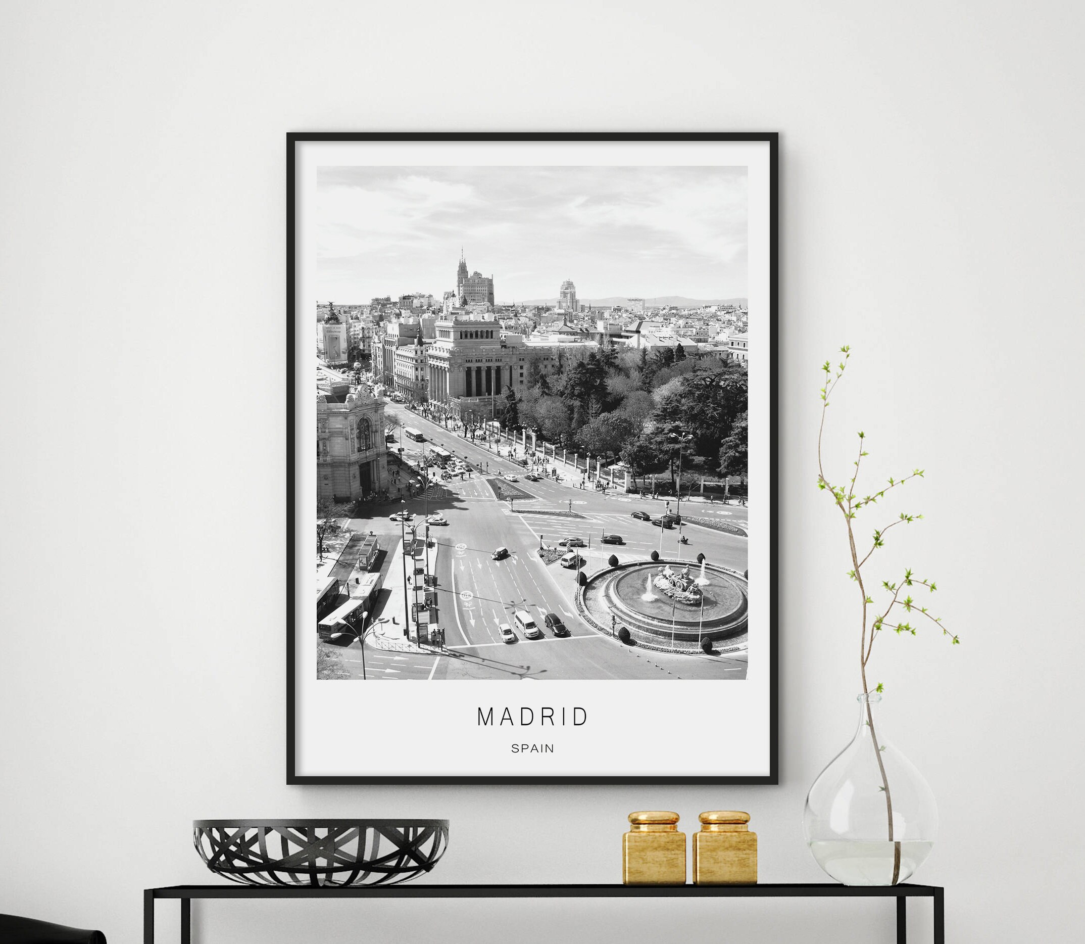 Madrid poster Madrid travel poster Madrid Spain Madrid | Etsy