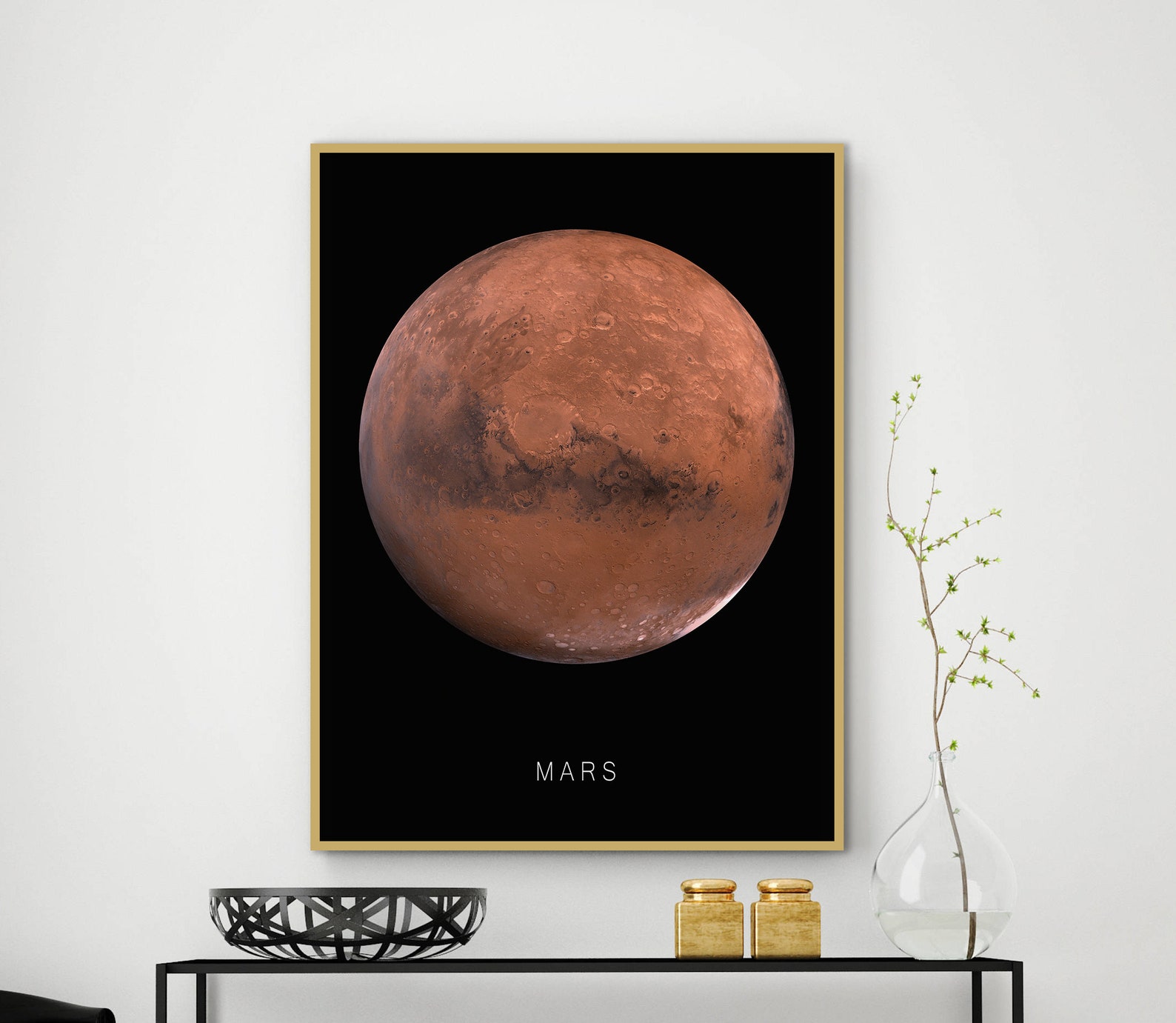 Mars Poster Mars Planet Mars Print Minimalist Decor Nature - Etsy