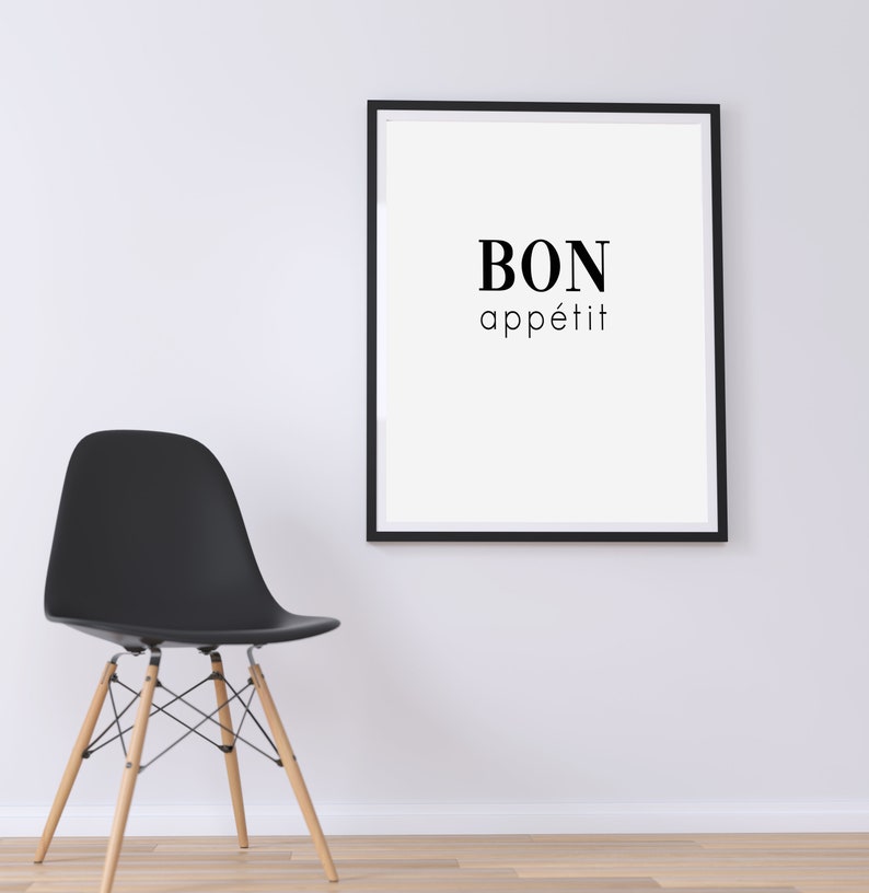Bon Appétit Poster Bon Appetit Print Bon Appetit Sign | Etsy