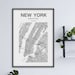 Sale New York Map Print New York Map United States City - Etsy