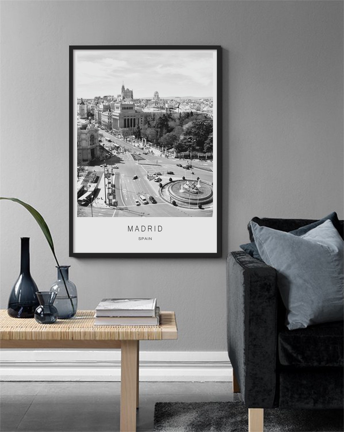 Madrid poster Madrid travel poster Madrid Spain Madrid | Etsy