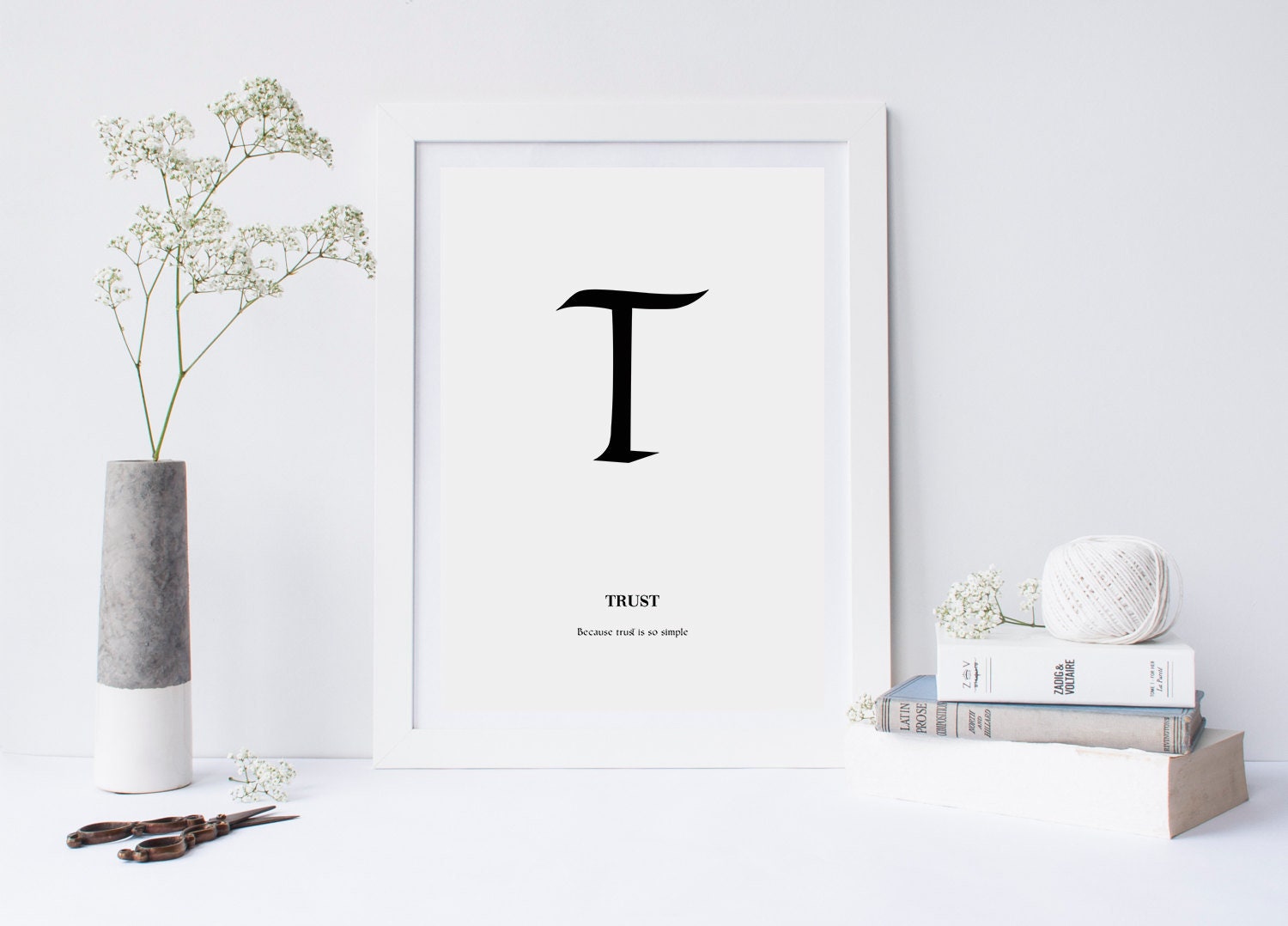 Letter t wall decor letter t decor letter t print | Etsy