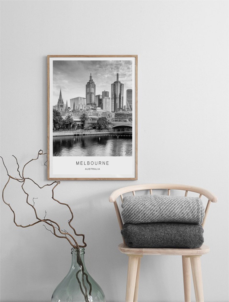 Melbourne Poster Melbourne Australia Travel Poster Cities - Etsy